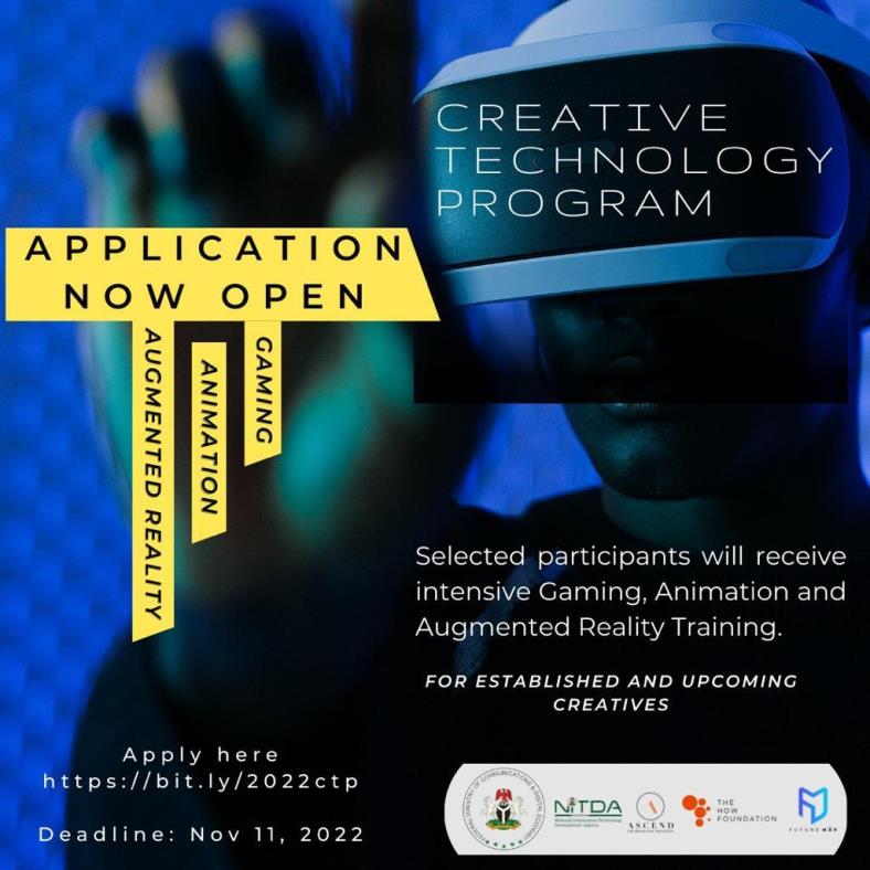 APPLY: NITDA, Ascend Studios announce the Creative Technology Program ...